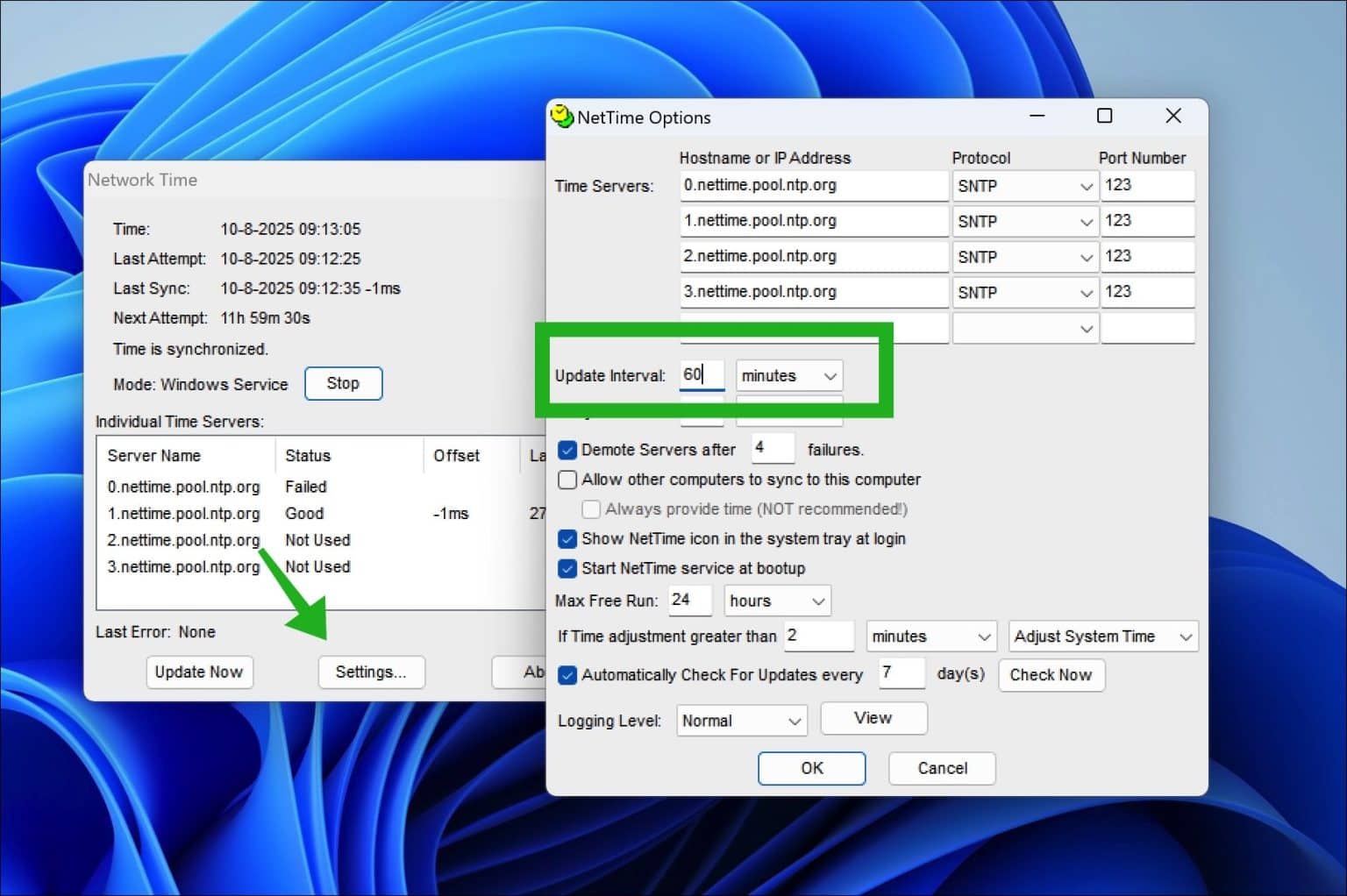 Tijd wijzigen in Windows 11 via Instellingen of app