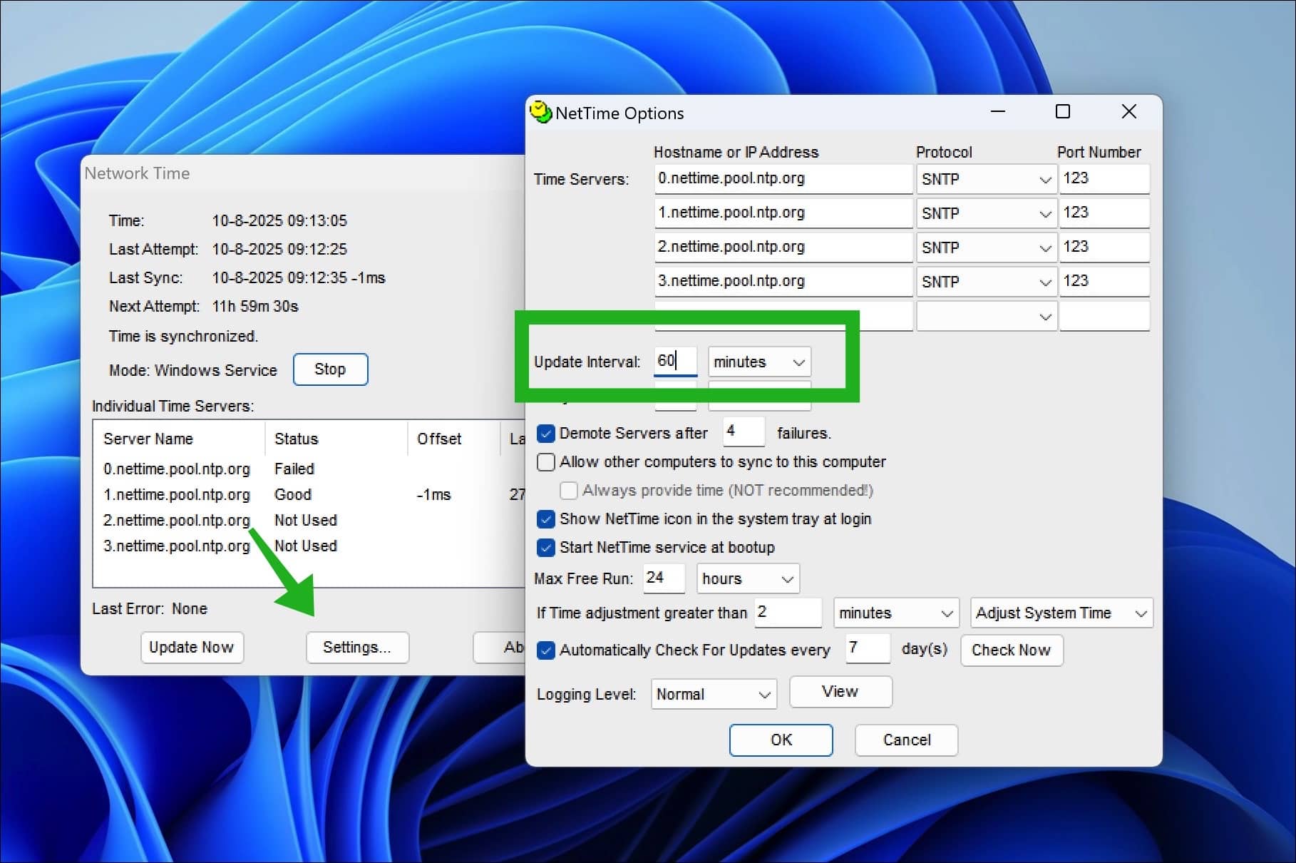 Tijd wijzigen in Windows 11 via Instellingen of app