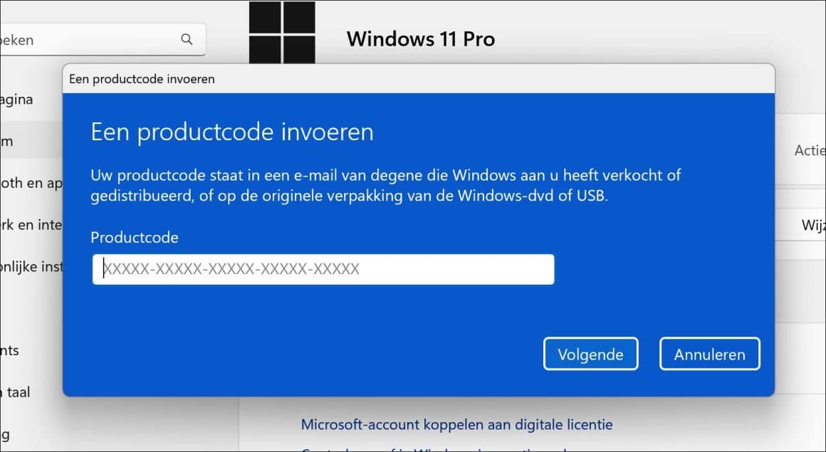 Windows 11 activeren werkt niet - PC Tips