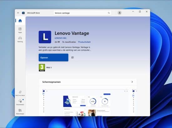 Lenovo Vantage gebruiken op uw Lenovo laptop