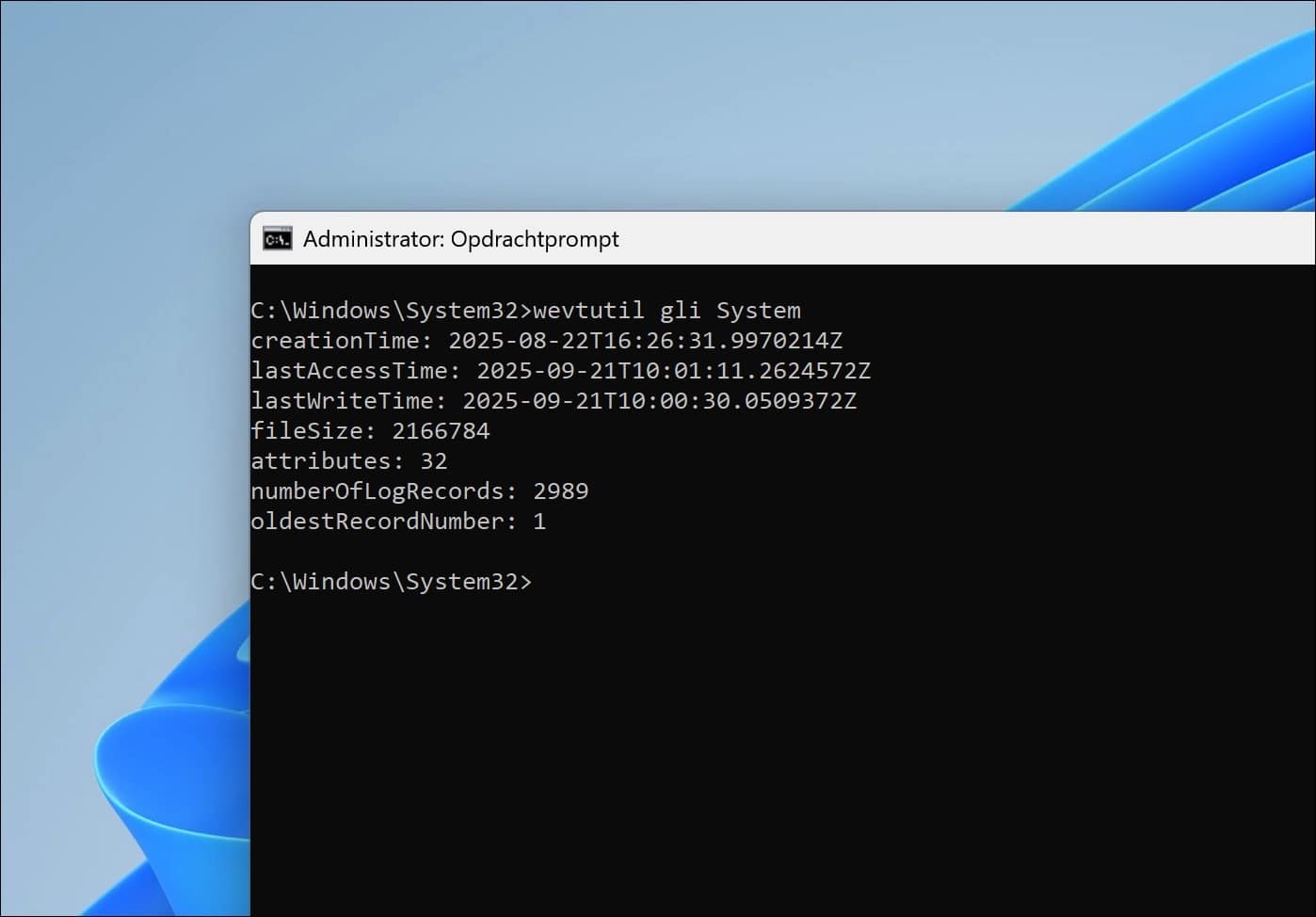 Wevtutil gebruiken in Windows 11 of 10 - PC Tips