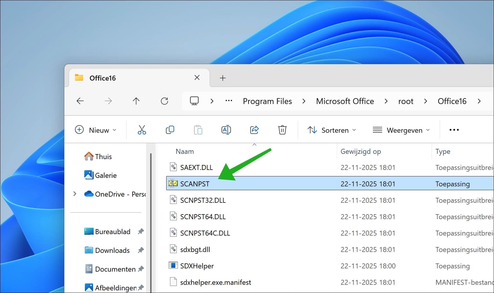 Scanpst.exe gebruiken om Outlook te repareren