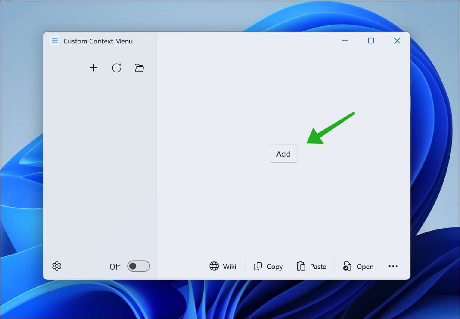 Rechtermuisknopmenu aanpassen in Windows 11 met Custom Context Menu